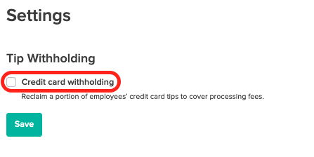 Credit Card Tip Withholding – 7shifts