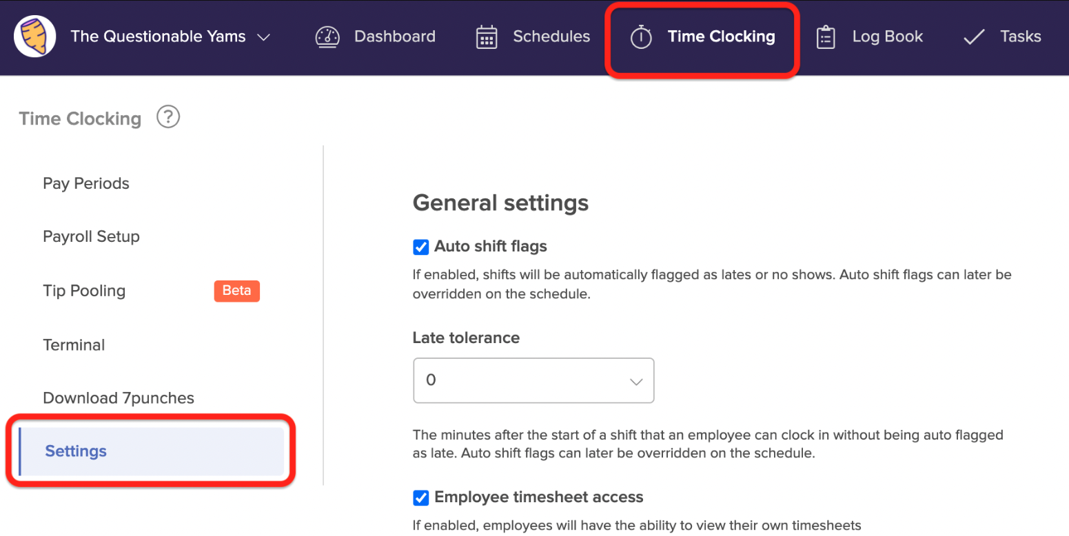 Alerts for Missing Punches – 7shifts