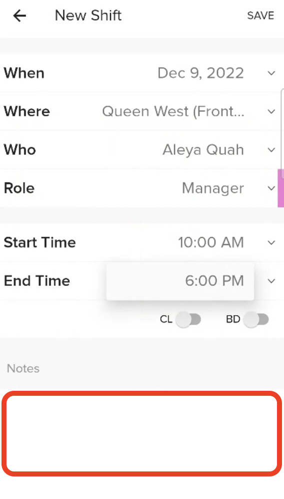 Shift Notes – 7shifts