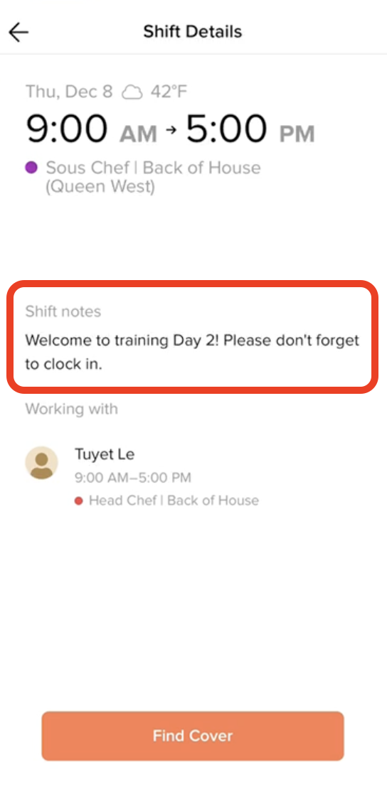 Shift Notes – 7shifts