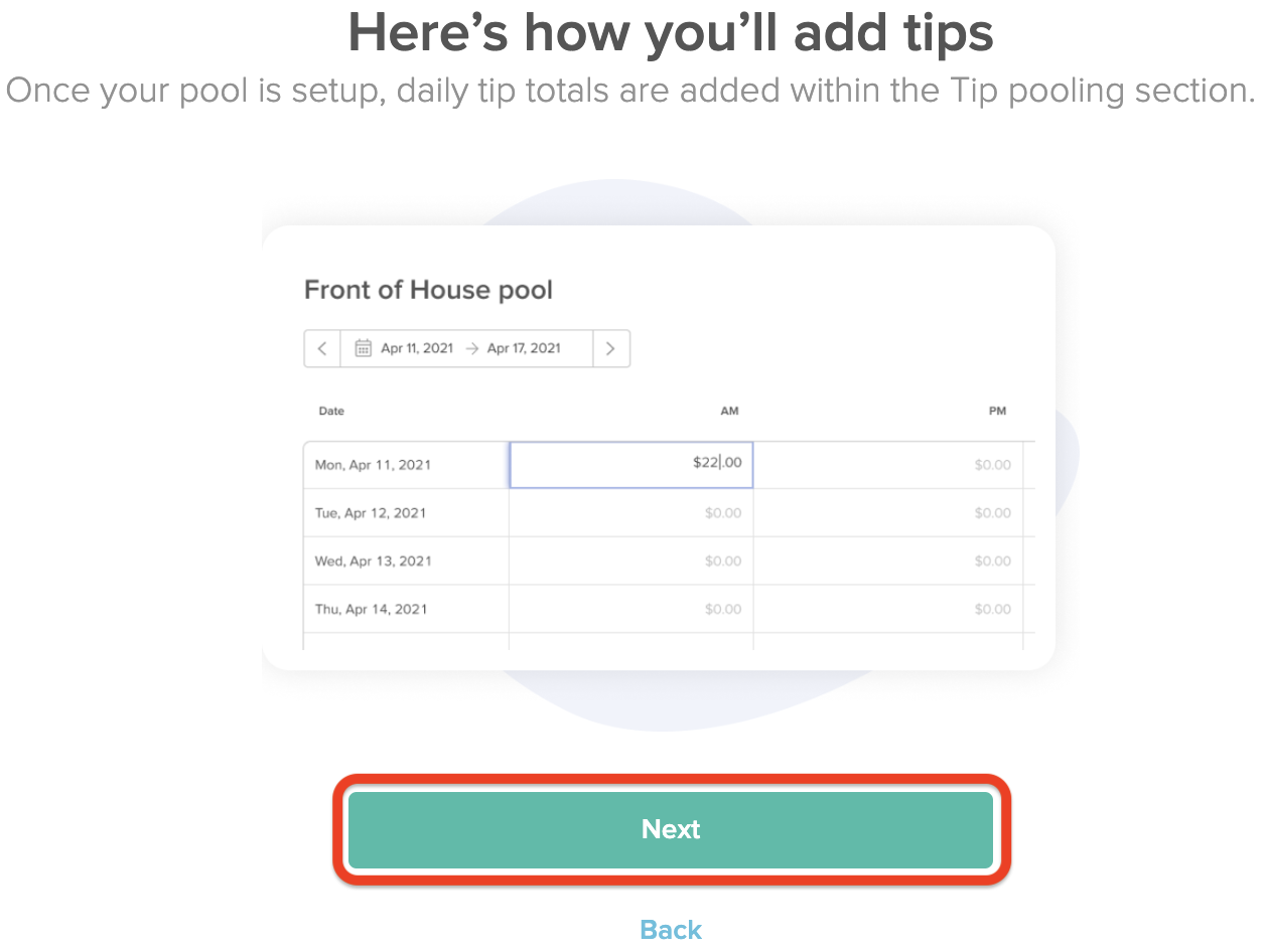 Tip Pooling with Manual Contribution – 7shifts