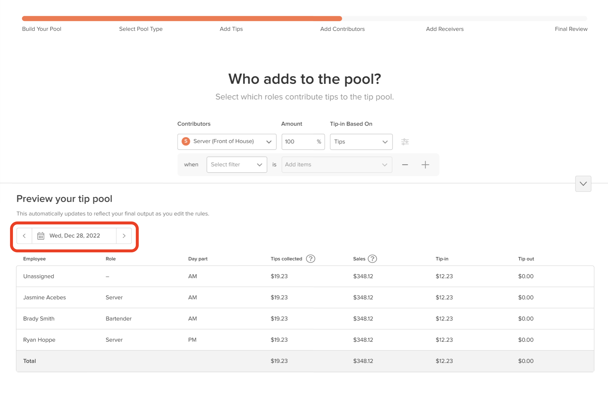 Tip Pooling for Square POS – 7shifts