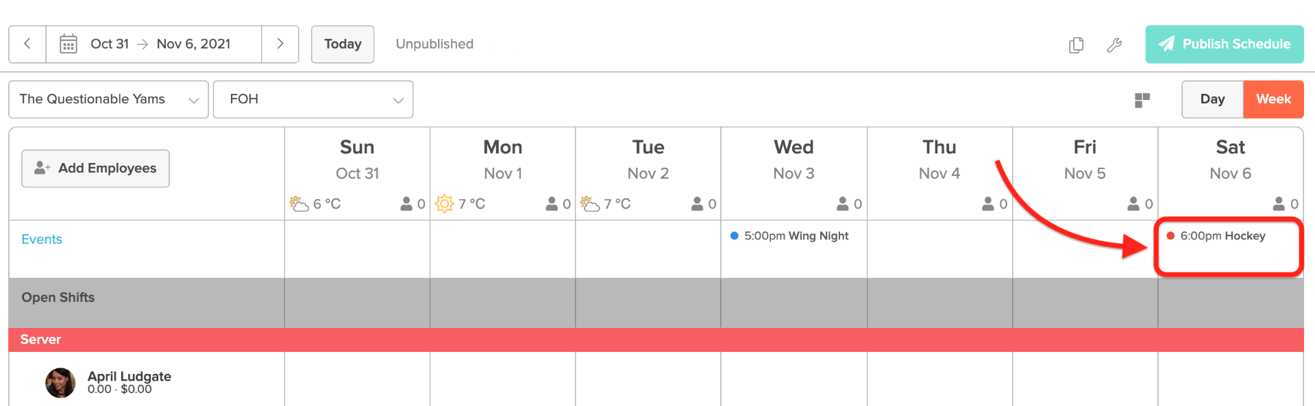 Creating & Managing Events (Web) – 7shifts