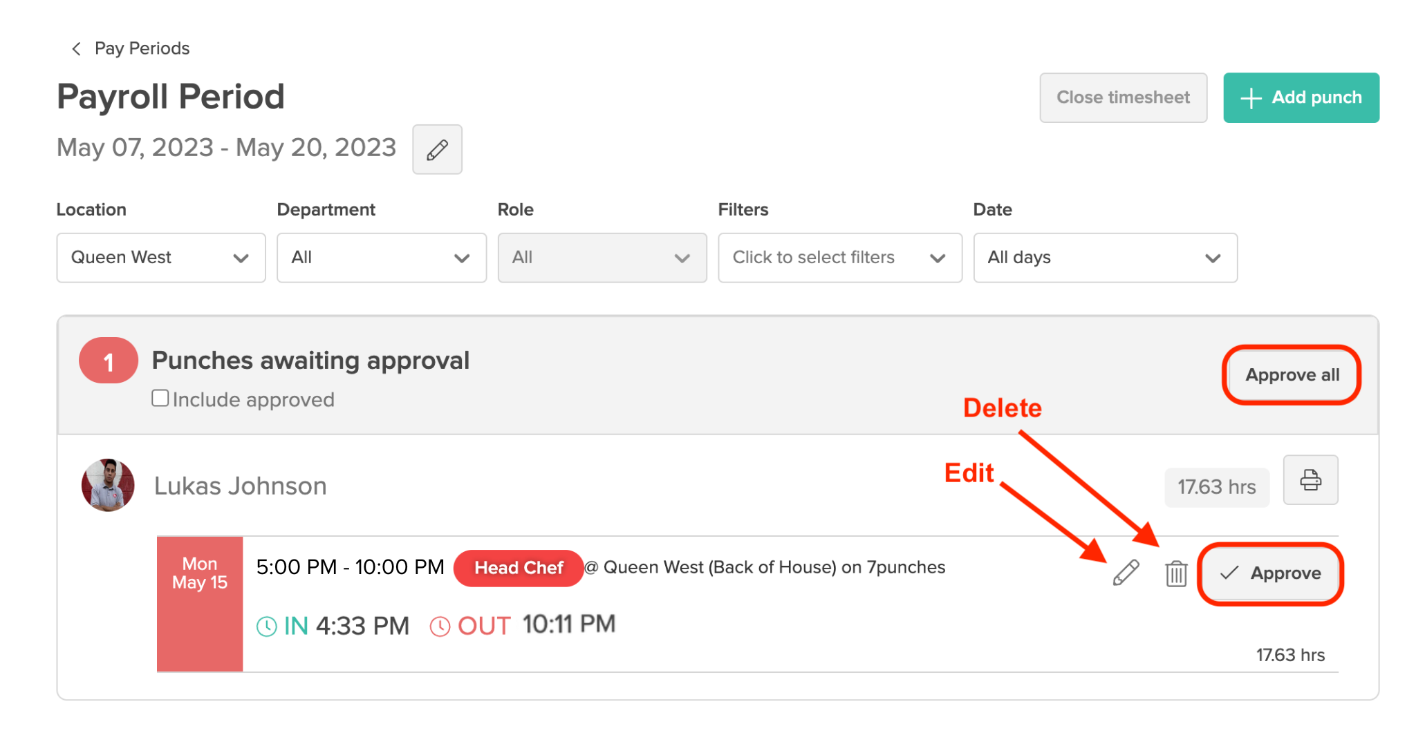 Paylocity Time & Attendance – 7shifts