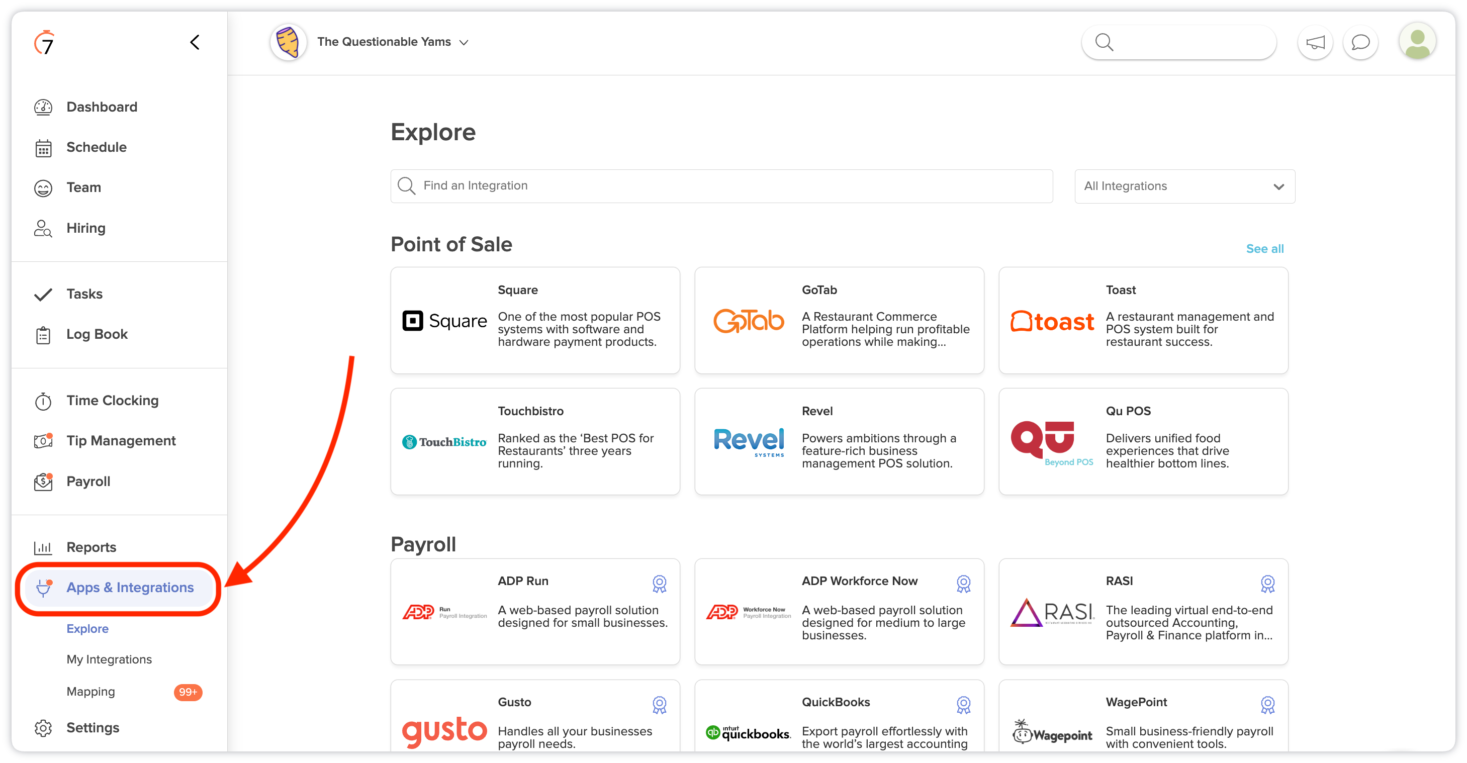 ADP Workforce Now (US) Payroll Integration – 7shifts