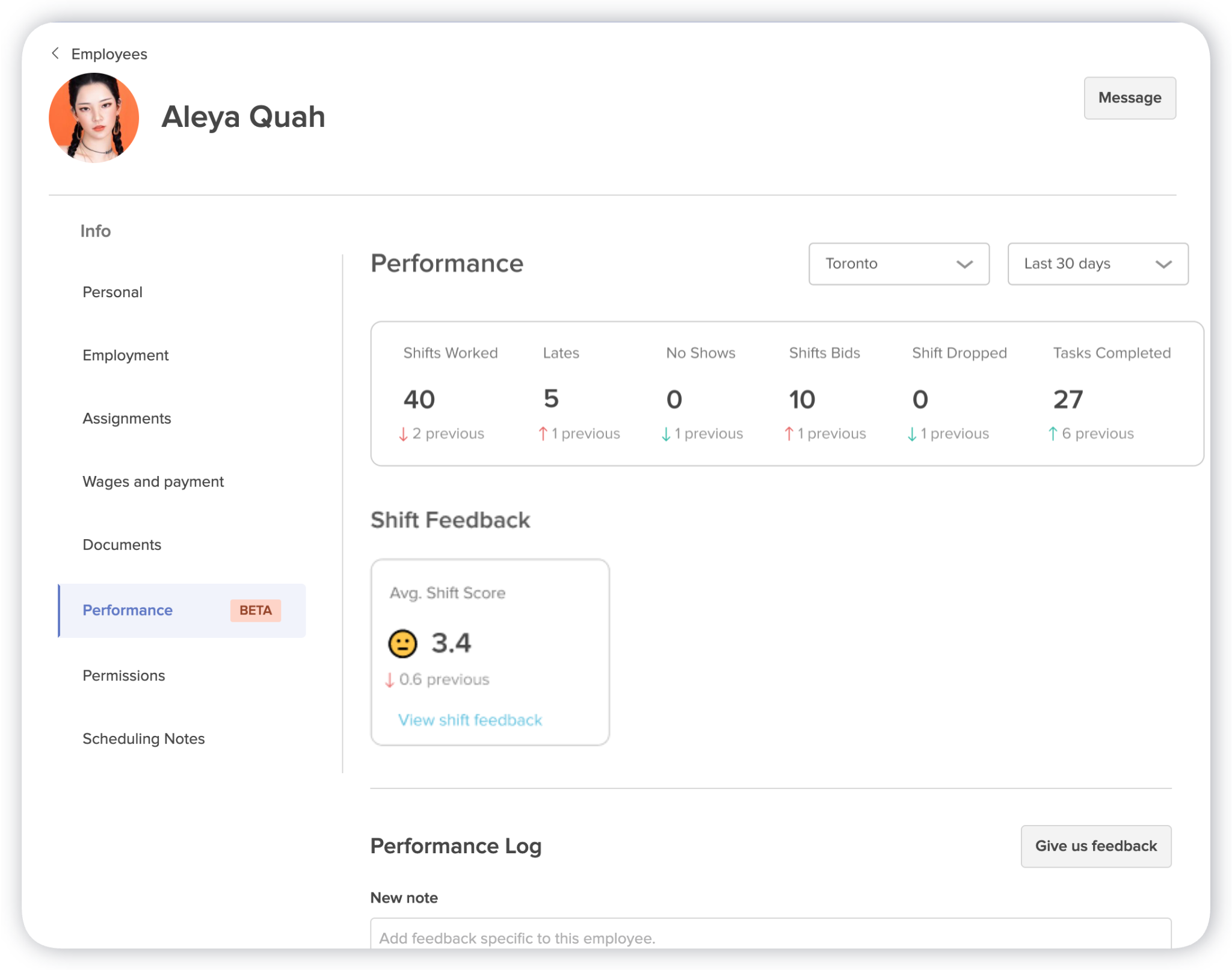 Performance – 7shifts