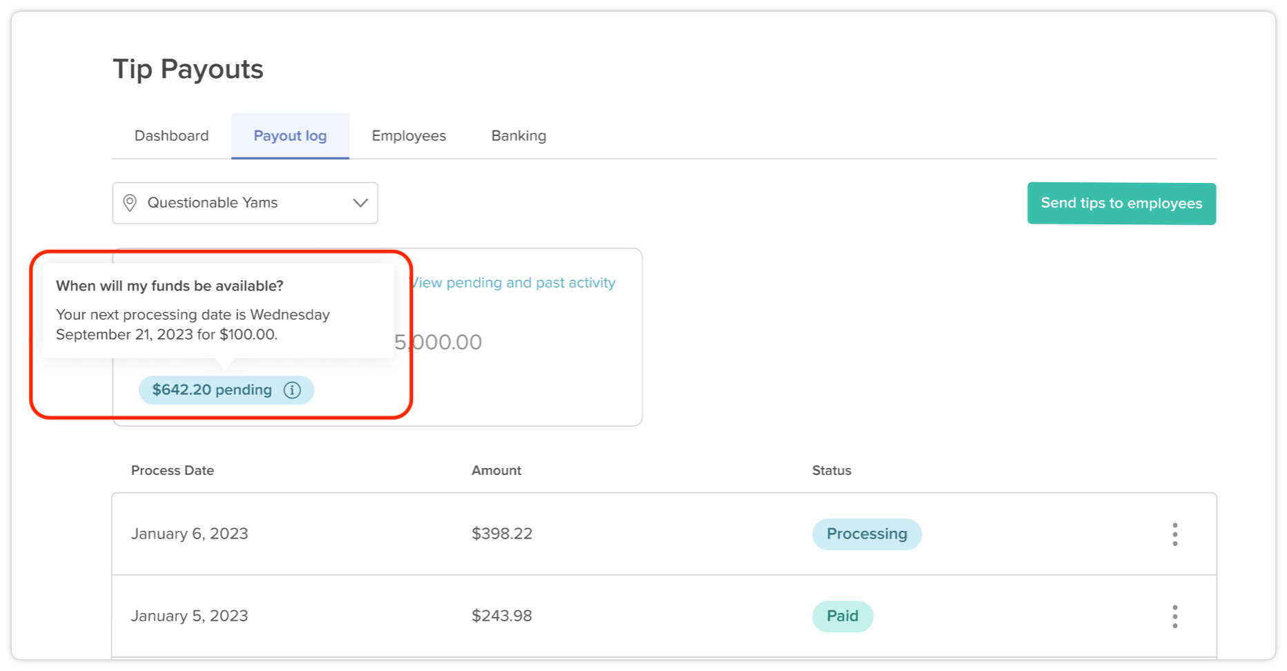 Track Your Tip Payouts Activity – 7shifts