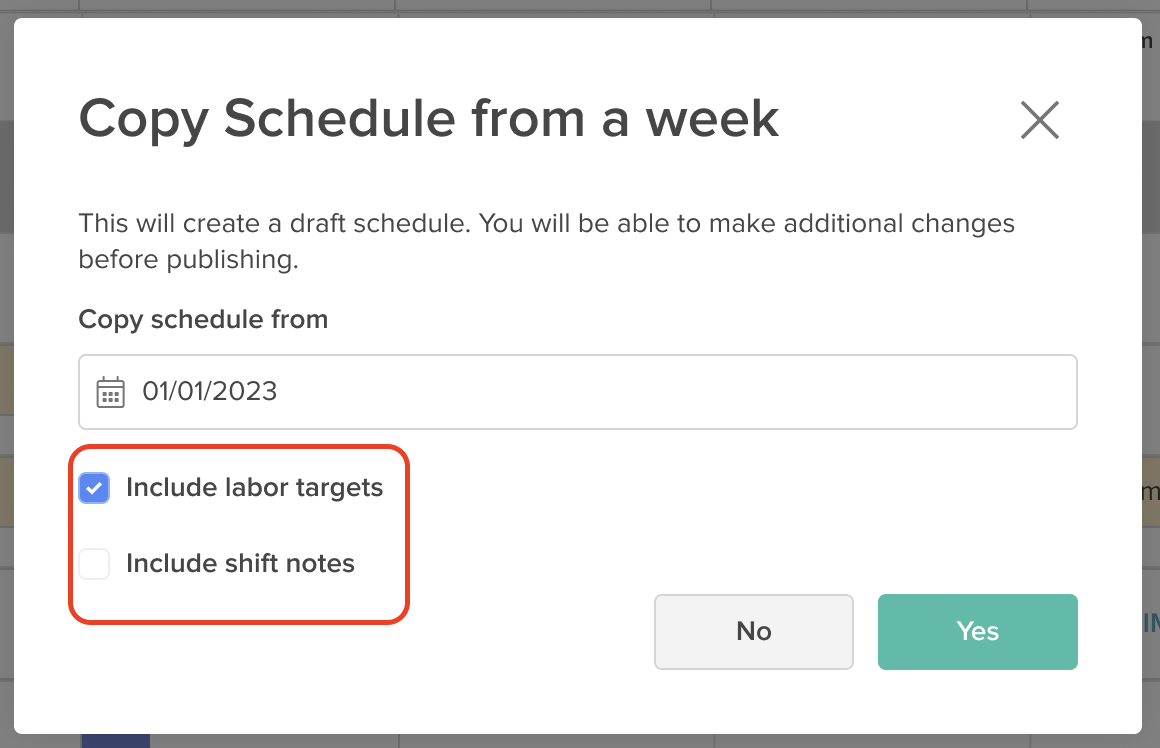 Copying a Schedule – 7shifts