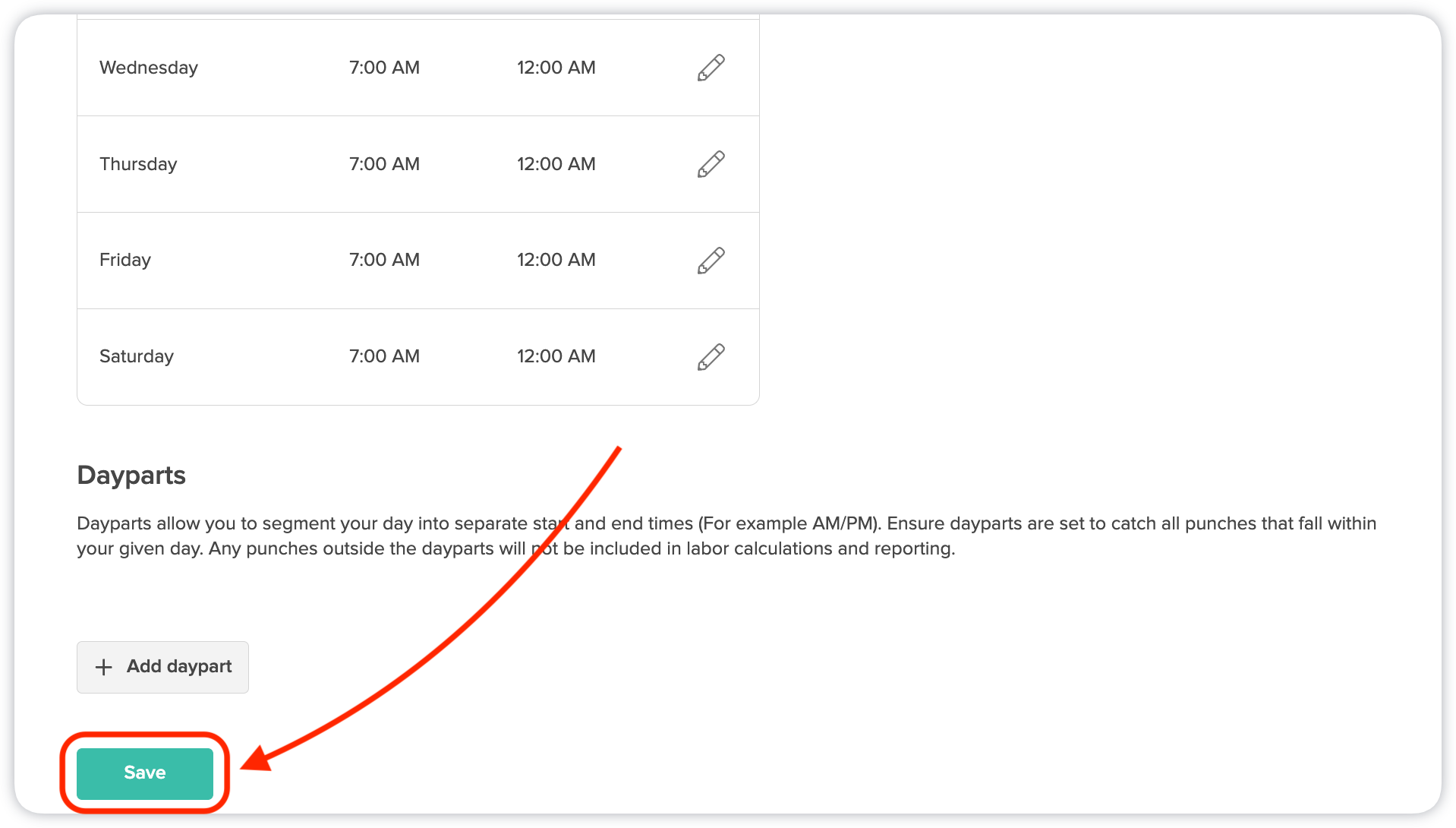 How do I edit Close times? – 7shifts