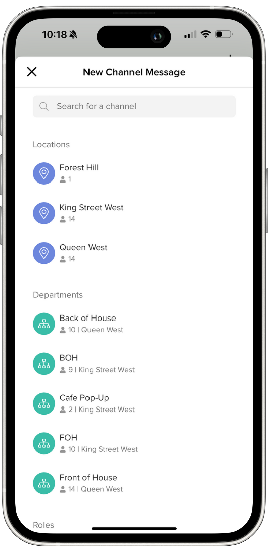Group Chat Types for Messages – 7shifts