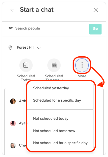 Group Chat Types for Messages – 7shifts