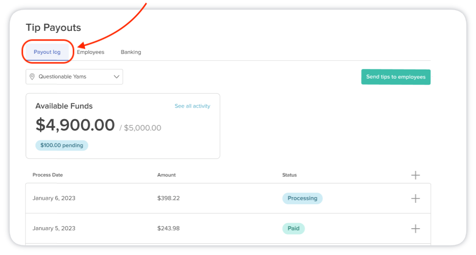 Track Your Tip Payouts Activity – 7shifts