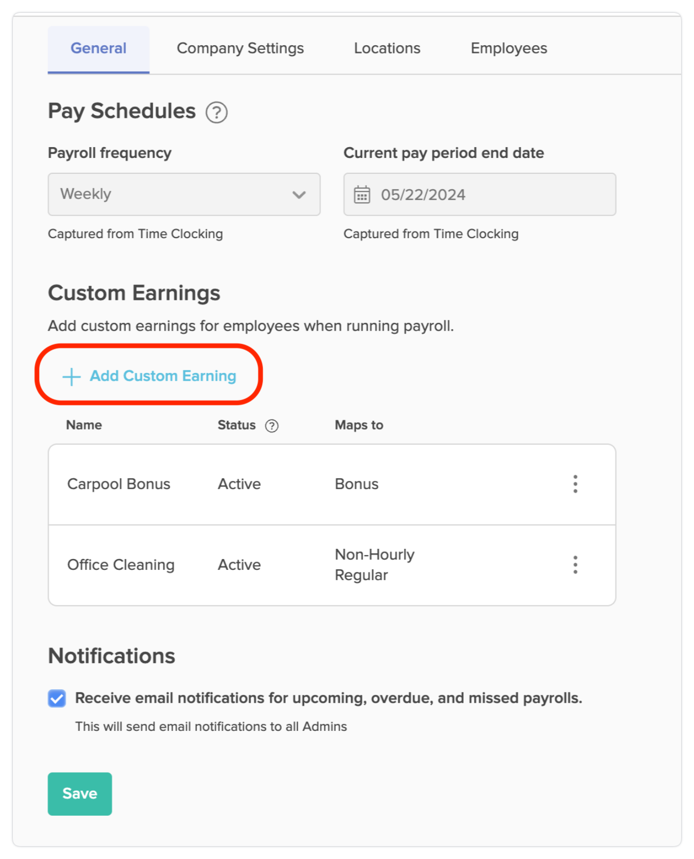 7shifts Payroll: Custom Earning Codes – 7shifts