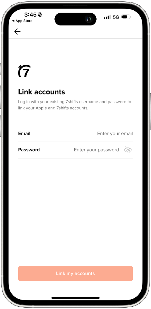 Signing in with Apple – 7shifts