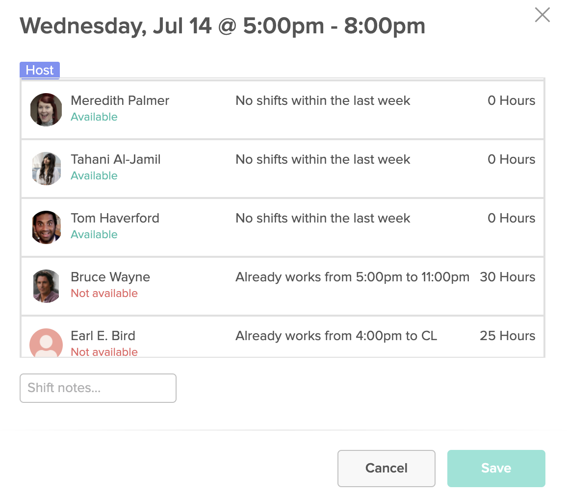 Customize Your Schedule Layout – 7shifts
