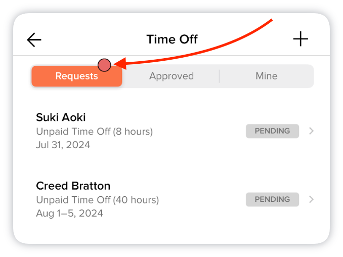 View Time Off Requests – 7shifts