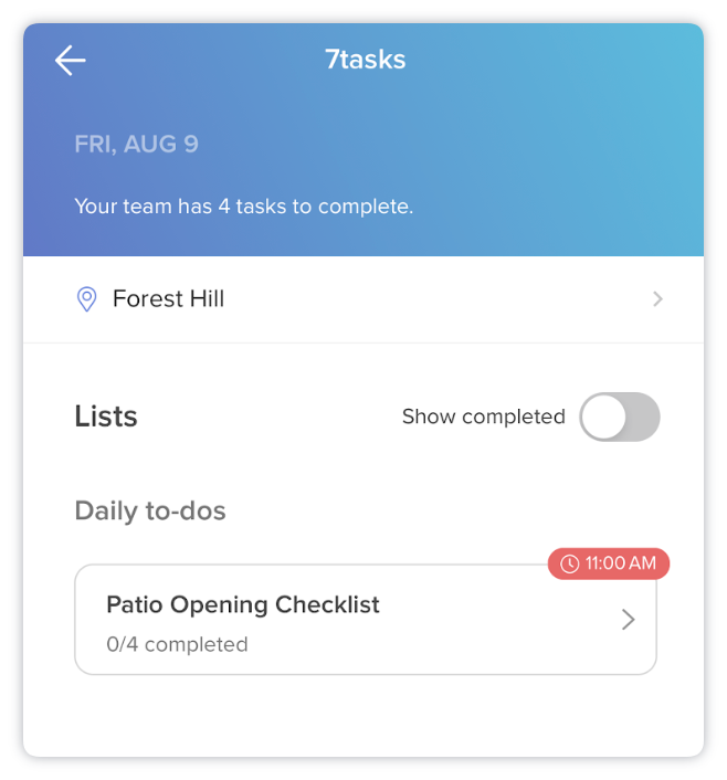 How to Complete a Task List on 7tasks – 7shifts