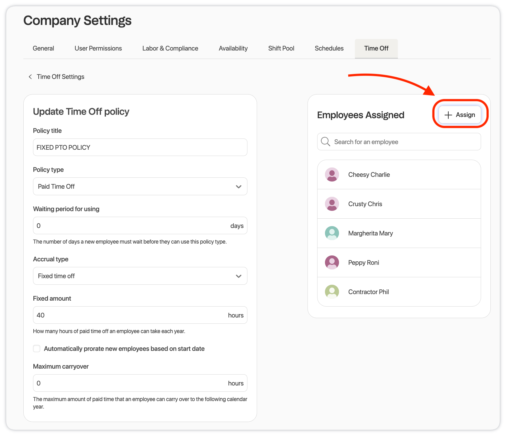 PTO: Create Time Off Policies – 7shifts