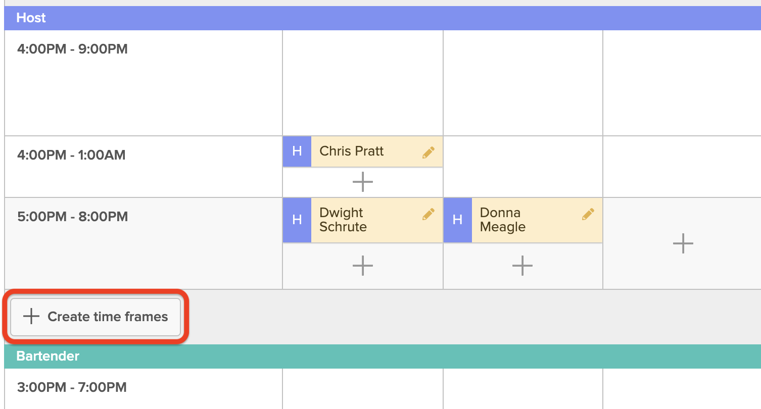 Creating Common Shift Times – 7shifts