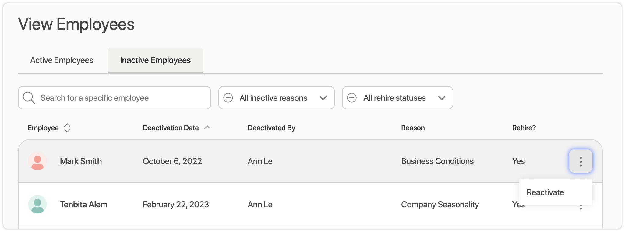 Managing Inactive Employees – 7shifts