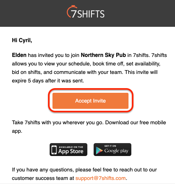 Inviting Employees to 7shifts – 7shifts
